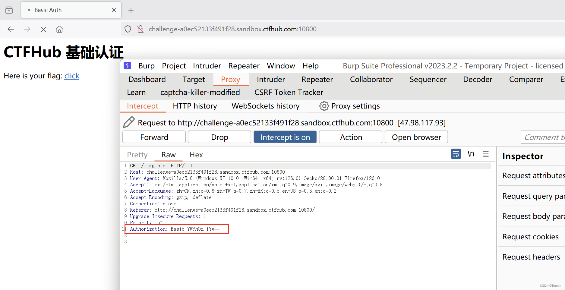 CTFHub:web前置技能-HTTP协议-基础认证篇_ctfhub 基础认证-CSDN博客
