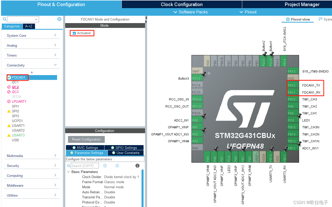 STM32G4 Simulink FOC开发实战--第十二章：CAN/CANFD通讯_stm32g4 fdcan配置-CSDN博客