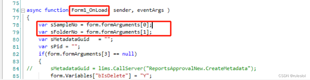 STARLIMS-HTML5_form.formarguments功能:调用data sources端代码-CSDN博客
