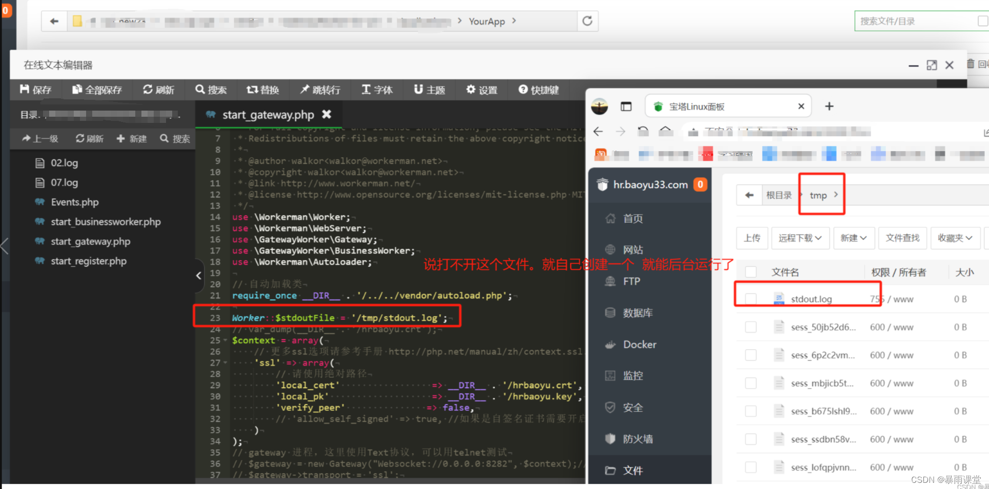 workman启动不来，地址占用问题&后台运行开不起来问题解决_workman start启动后列表空-CSDN博客