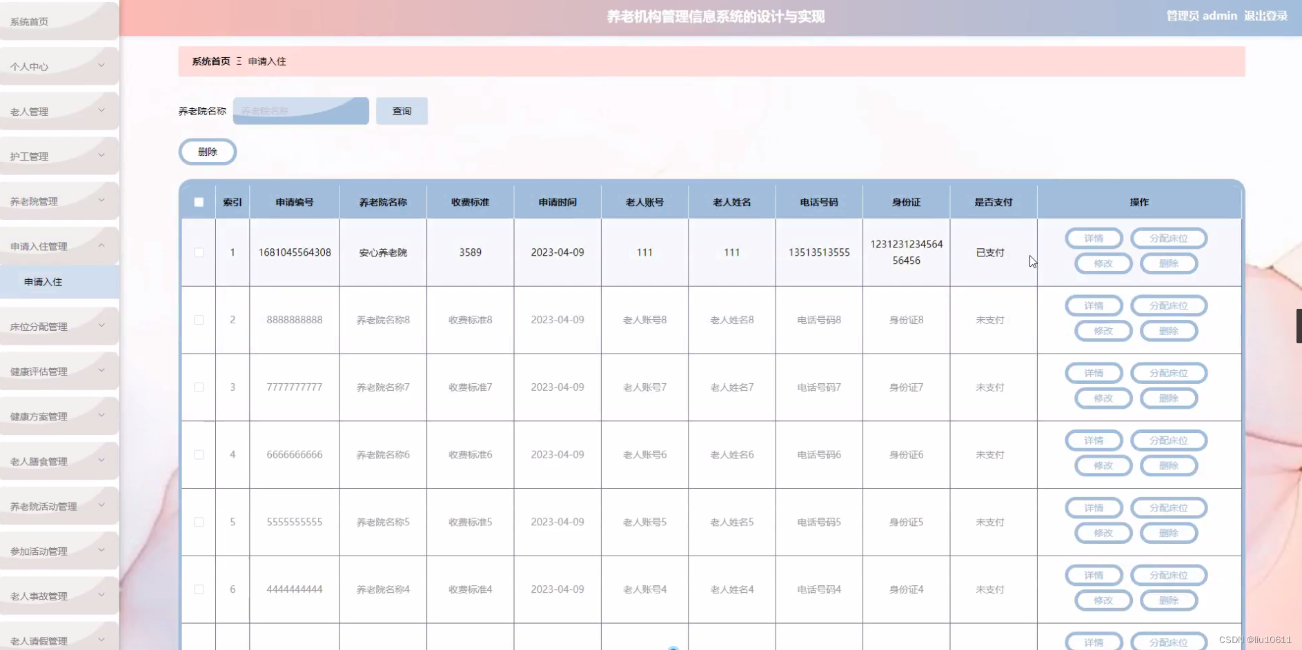 养老机构管理信息系统的设计与实现源码开题报告养老院信息管理系统项目源代码环境配置 Csdn博客