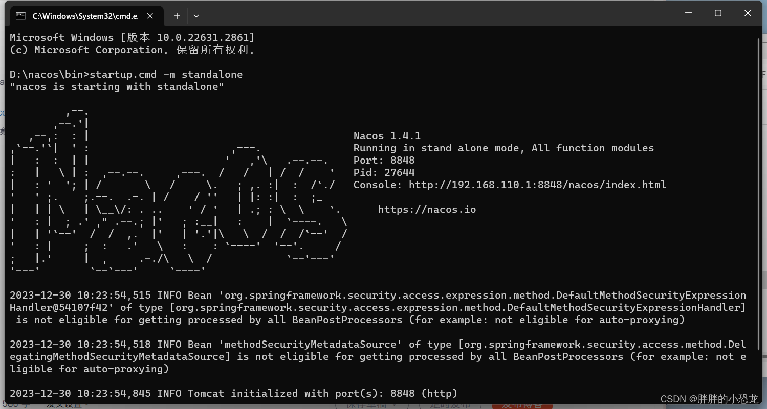 Windows下运行nacos报错：please Set The Javahome Variable In Your Environmentnacos Javahome Windows 