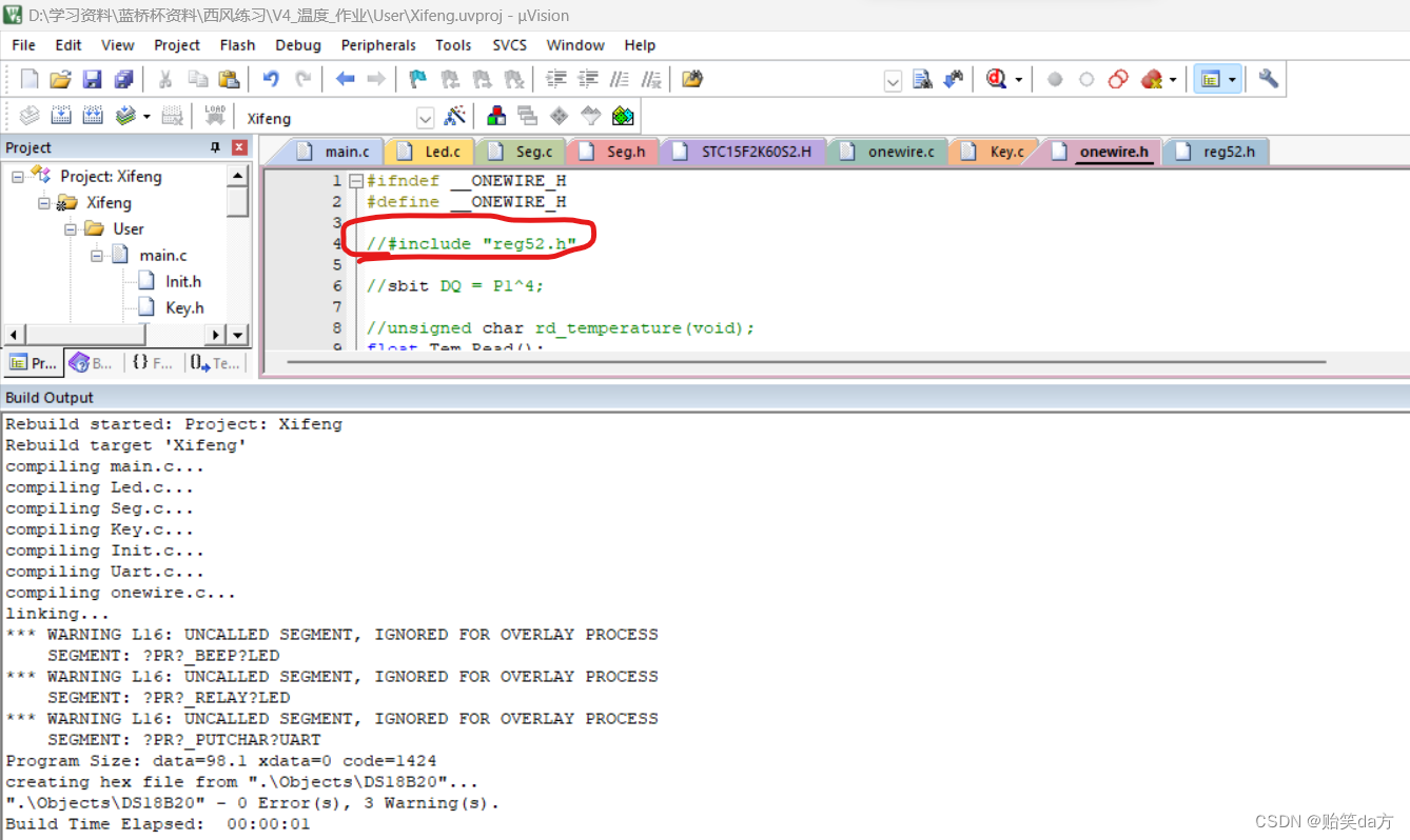 keil 出现 reg52.h(98): error C231: ‘XXX‘: redefinition_error c231: 'tl2': redefinition-CSDN博客