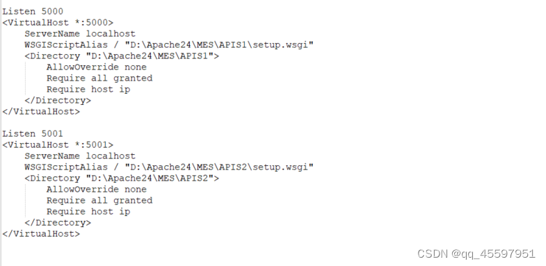 Windows下同一个Apache部署多个Flask项目教程_apache24 部署多个flask项目-CSDN博客