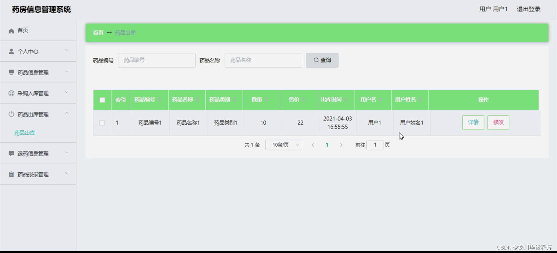 Java药房信息管理系统（源码开题）社区医院药房药品管理信息系统 Csdn博客 
