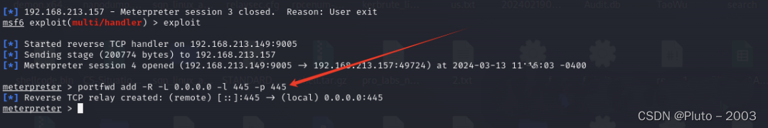 使用MSF端口转发代理Ntlm Relay_ntlm relay 没445-CSDN博客