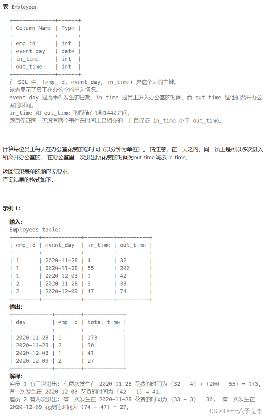 力扣（leetcode）182和1741题（mysql） Csdn博客