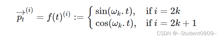 对Positional Embedding的sin-cos对的解释_sin position embedding-CSDN博客