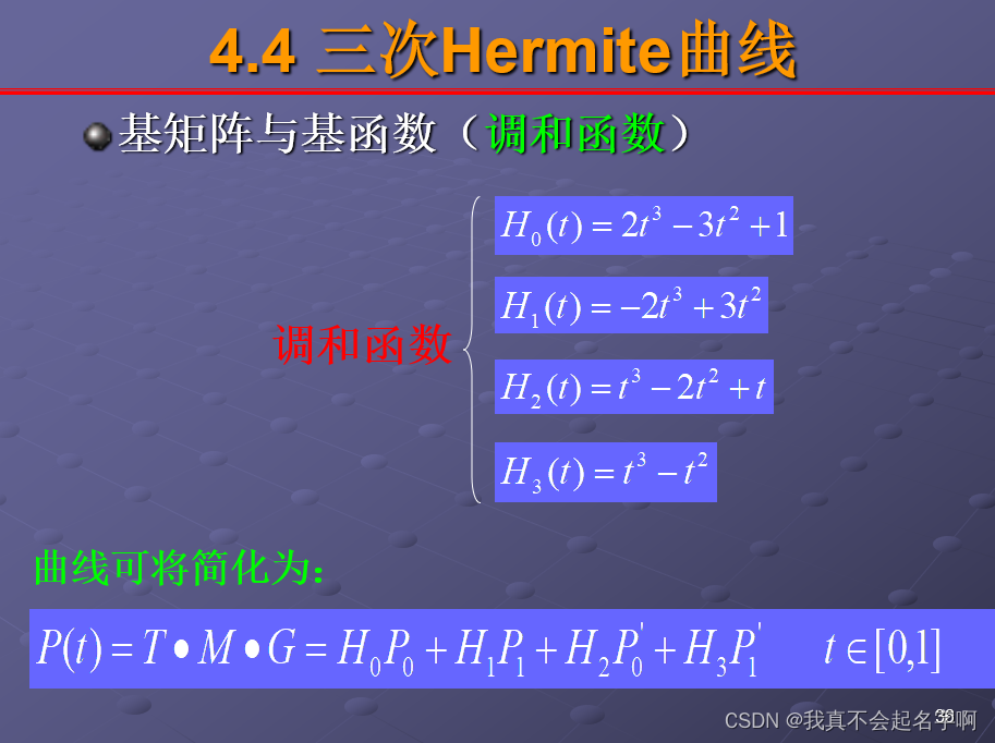 Python实现三次参数样条曲线、三次bezier曲线、三次b样条曲线(tkinter实现输入框,matplotlib绘制曲线) 三次