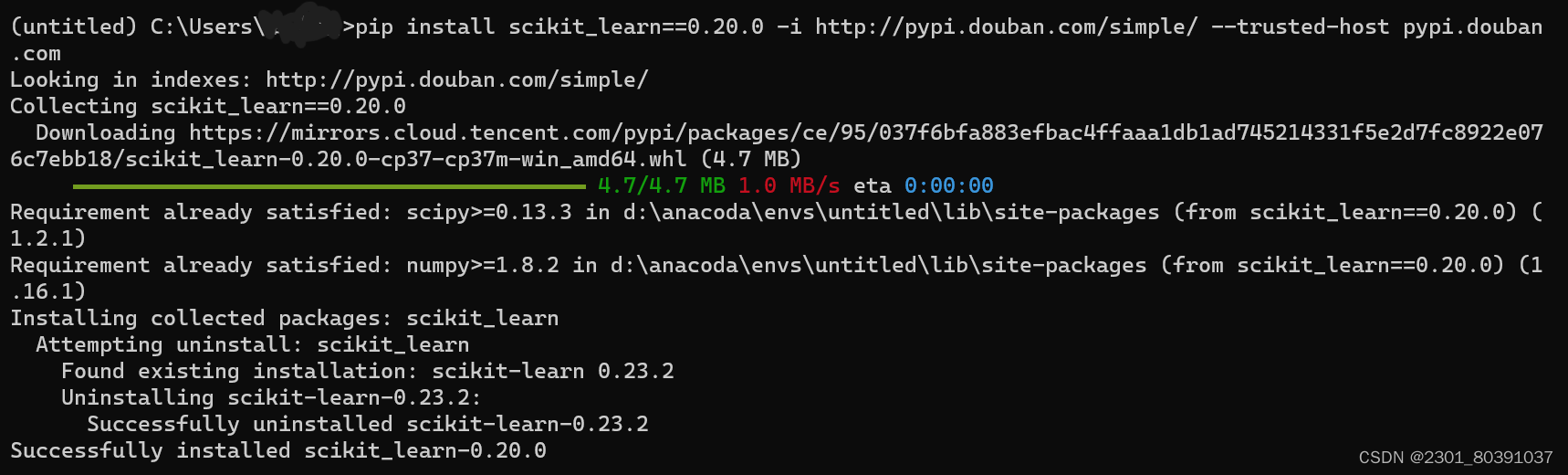 运行报错importError: cannot import name ‘joblib‘ from ‘sklearn.externals‘，pycharm无法成功安装scikit-learn ...