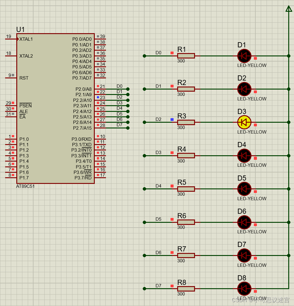 使用Proteus实现LED灯发光_proteus怎么点亮一个led灯-CSDN博客