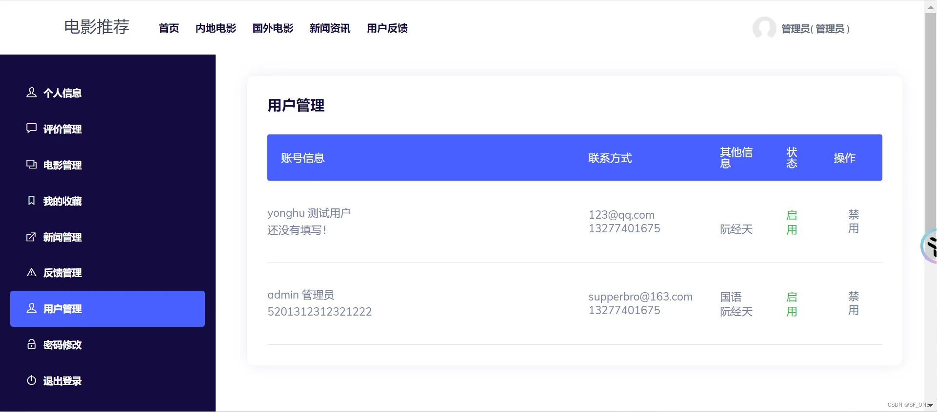 基于springboot的电影推荐系统，爬取豆瓣数据，协同过滤推荐，友好的页面springboot爬取页面数据 Csdn博客