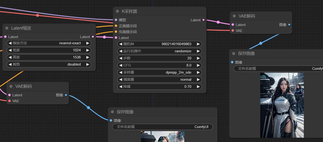 ComfyUI 基础教程（九）：HiRes_Fix高清修复_comfyui 高清放大-CSDN博客