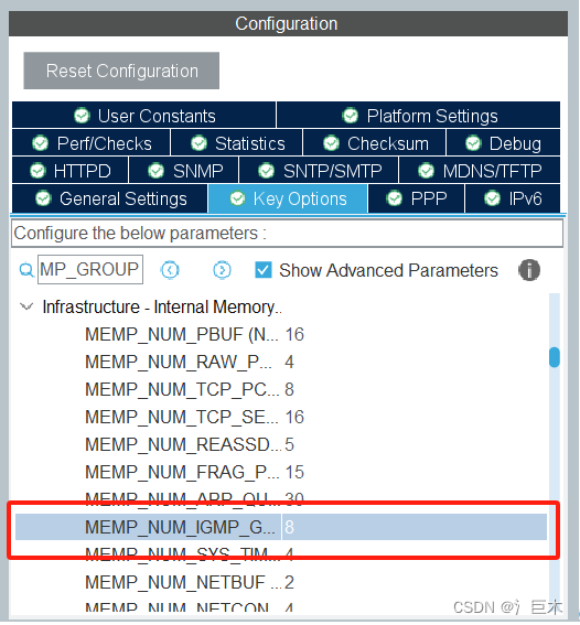 使用STM32Cube IDE 设置LWIP 使能IGMP_stm32cubeide使用lwip-CSDN博客