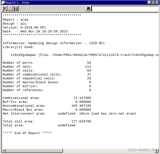 DC综合入门篇——图形化操作_dc综合结果cell area-CSDN博客
