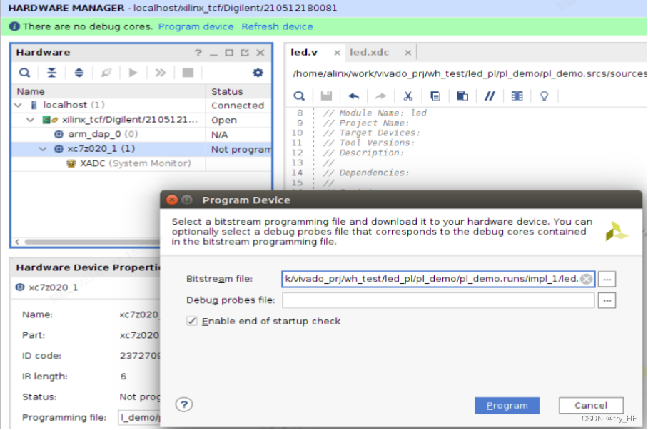 ZYNQ AX7021基础开发梳理---（1）PL工程创建调试流程梳理-CSDN博客