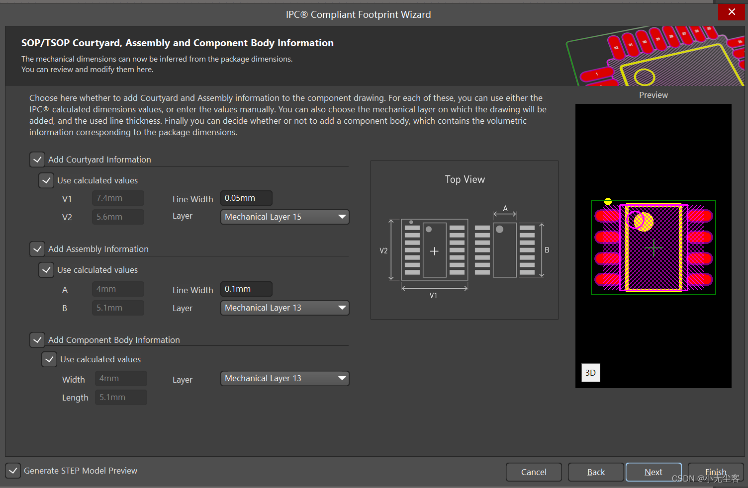 AD24-利用IPC封装向导快速创建PCB封装（SOP8）_sop8 ad封装怎么画-CSDN博客