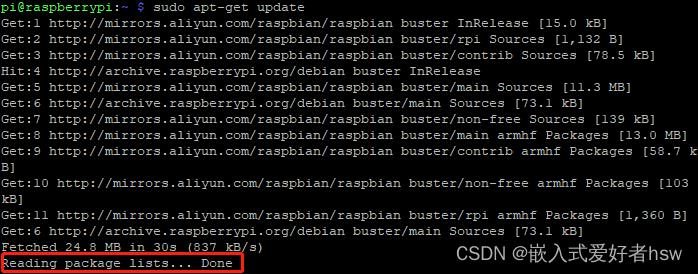 树莓派中解决错误:1 http://raspbian.raspberrypi.org/raspbian buster/main armhf nfs-kernel-server armhf 1: ...
