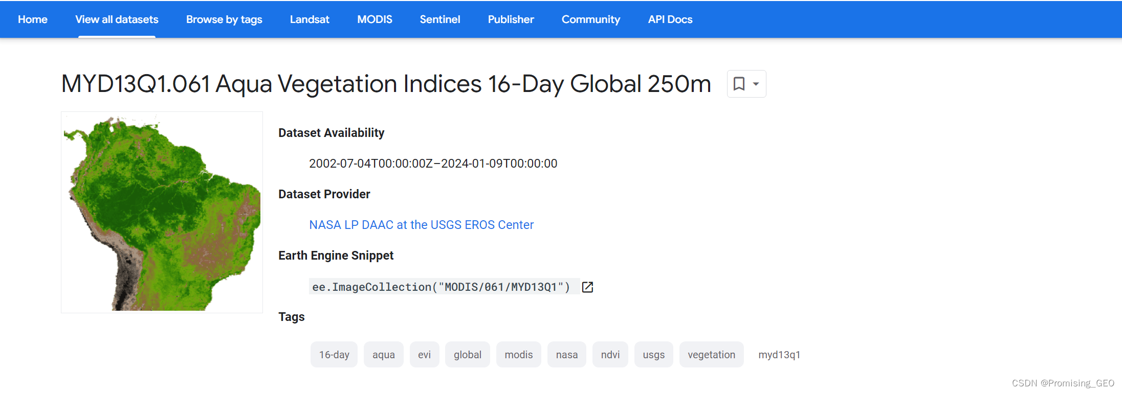 GEE应用（3）—超级全的NDVI时间序列分析_gee ndvi-CSDN博客