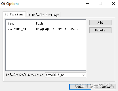 QT VS Tools插件安装后：无法在QT Version中添加msvc(添加后重新打开就消失了！)_qt vs tools 2.7.1 配置保存后,再次打开是空-CSDN博客