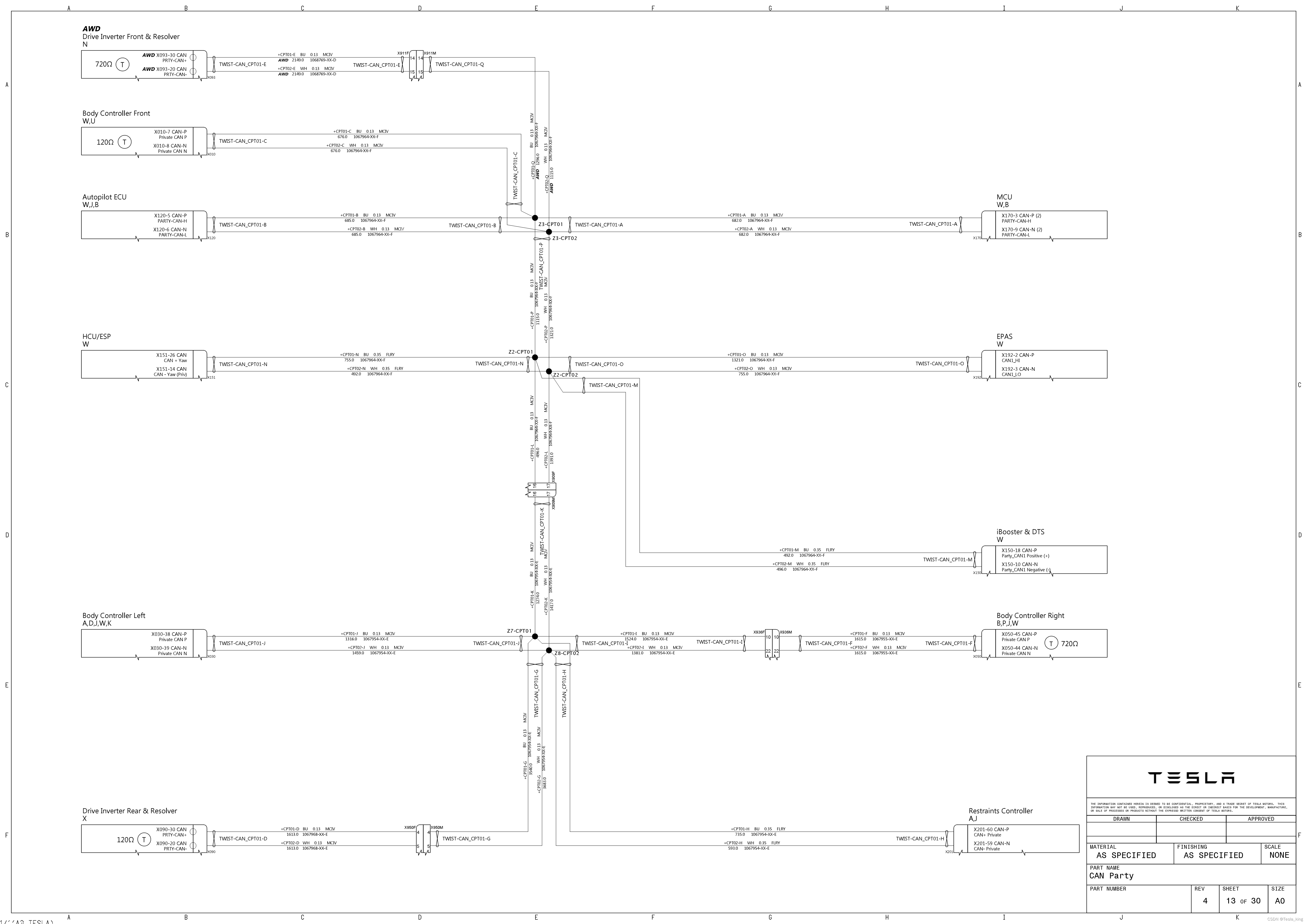 Tesla model 3 Schematic Diagram serialize（13-14/40）-CSDN博客