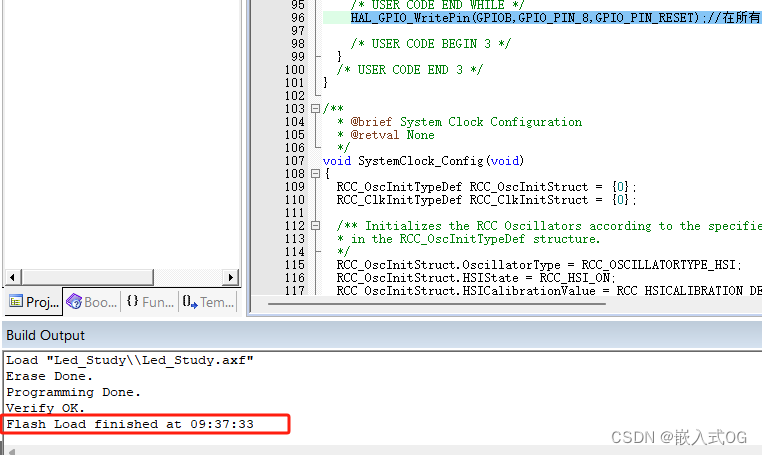 嵌入式-stm32-hal库通过GPIO点LED灯_sys中serial wire是什么-CSDN博客