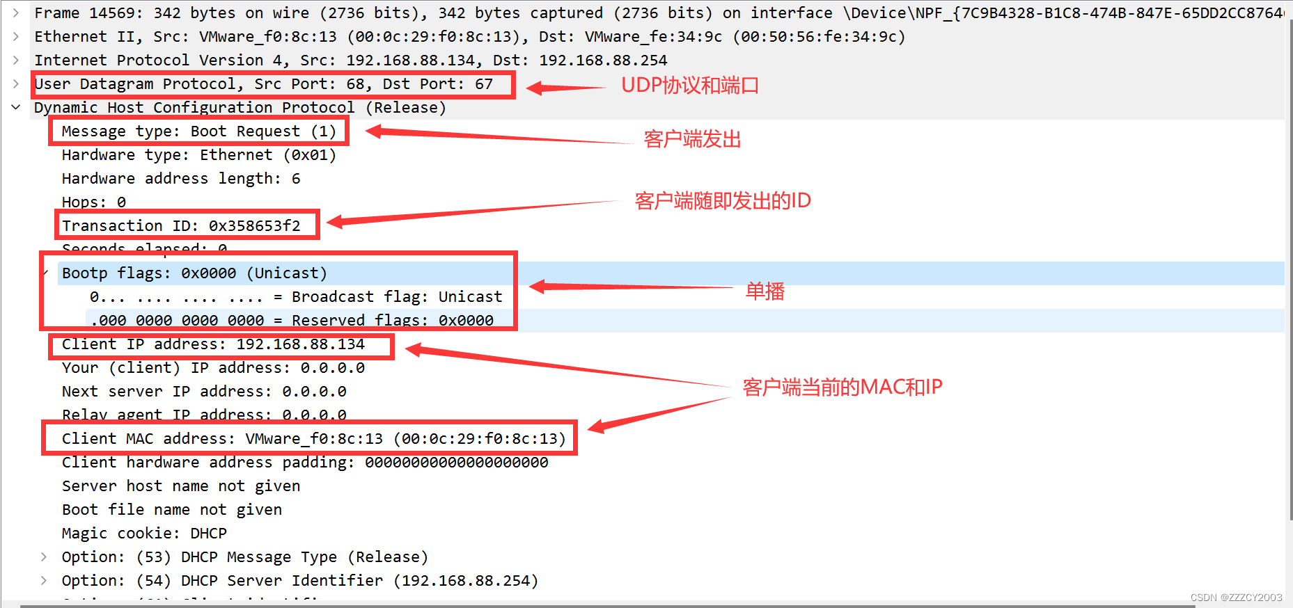 用wireshark对DHCP的抓包分析_wireshark过滤dhcp包-CSDN博客