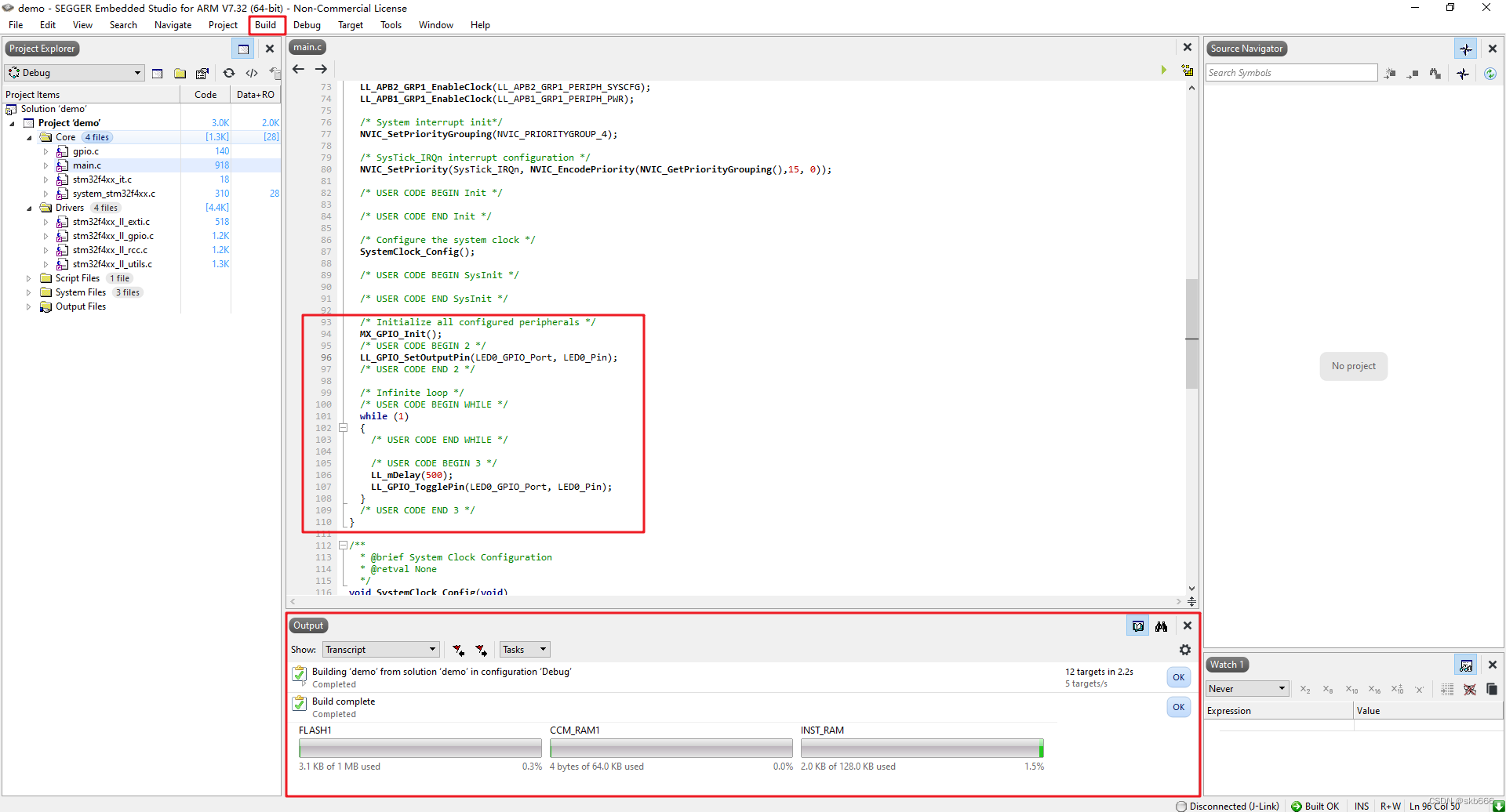 Segger Embedded Studio + STM32CubeMX 跨平台开发环境搭建-CSDN博客