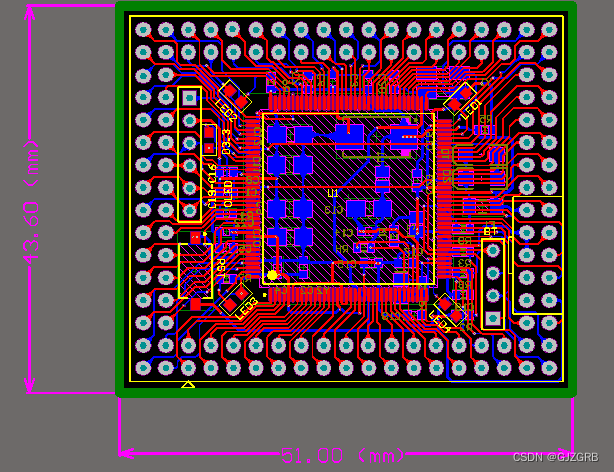 基于NXP MK60DN512单片机 QFP144封装 最小系统核心评估板（原理图+PCB）工程文件，AD09设计的工程文件_nxp144 ...