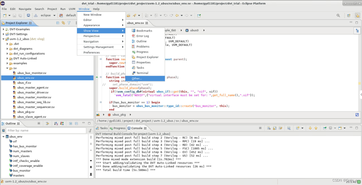DVT学习与使用_sv开发环境dvt-CSDN博客