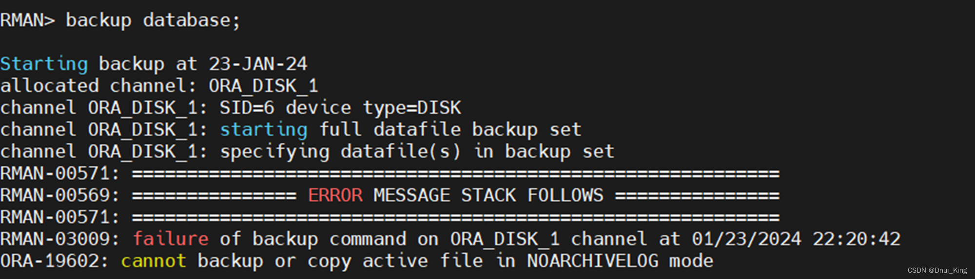 Oracle Rman备份恢复实操oracle Rman恢复 Csdn博客