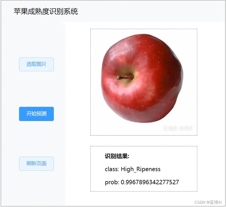 基于卷积神经网络的苹果成熟度识别（pytorch框架）【python源码ui界面前端界面功能源码详解】苹果卷积神经图 Csdn博客 