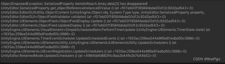 Unity脚本笔记_unity objectdisposedexception: serializedproperty -CSDN博客