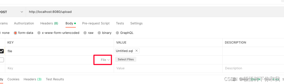 Postman 使用multipartfile 上传文件 Postman Multipartfile Csdn博客