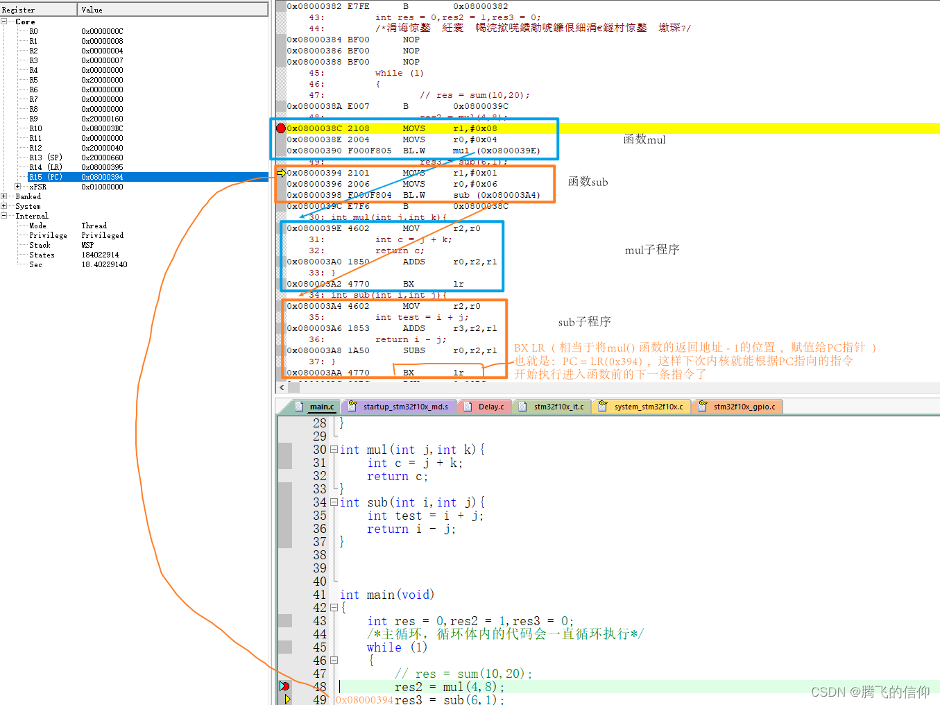 汇编指令 BX LR_汇编 bx lr-CSDN博客