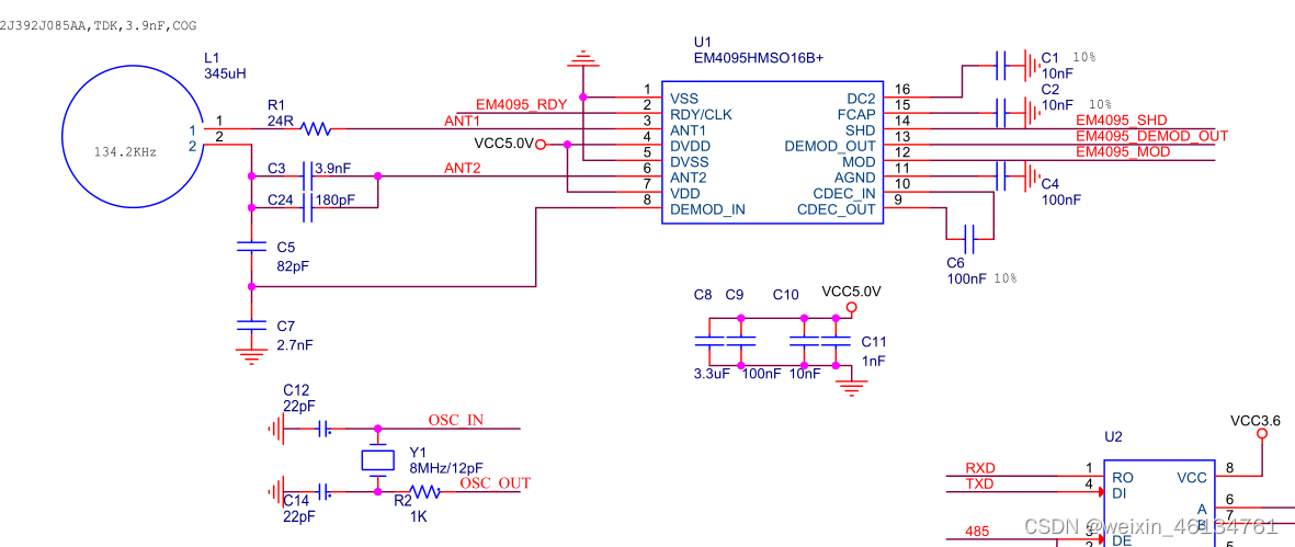 耳标--基于EM4095芯片射频开发猪耳标感应模块-CSDN博客