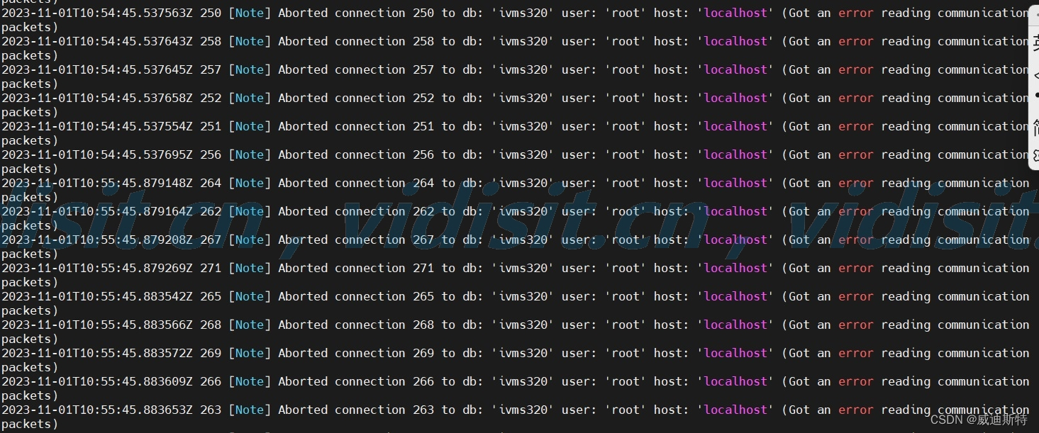Mysql问题专题: Mysql5报错 Got An Error Reading Communication Packets 属于