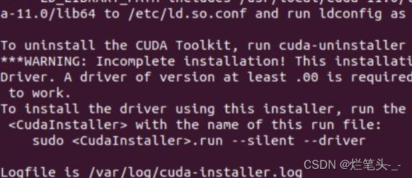 ubuntu下的cuda安装_ubuntu cuda安装-CSDN博客