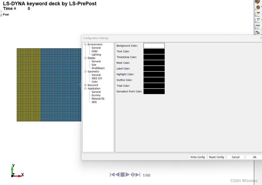 LS-DYNA PrePost 页面字体颜色更改_ls–prepost,plotwindow换成白色-CSDN博客