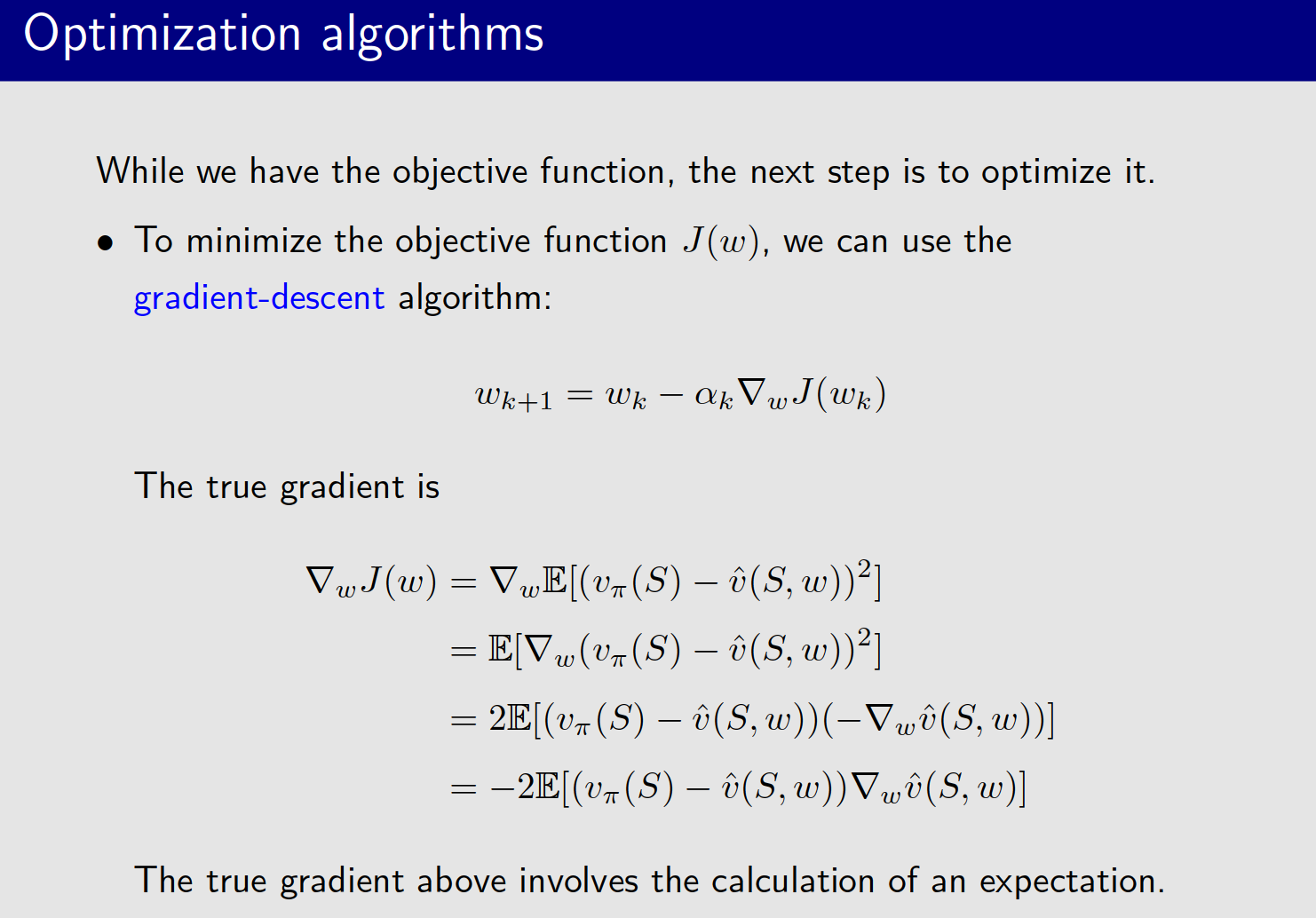 强化学习-赵世钰（八）：值函数近似（Value Function Approximation）【Deep Q-learning算法】_值函数近似 qlearning-CSDN博客