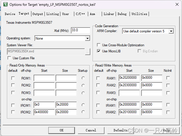 TI板 keil5编译MSPM0无法下载的情况（出现Error: Flash Download failed - “Cortex-M0“解决办法）_error: flash download ...