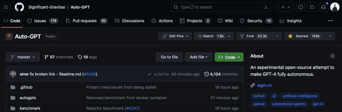 AGI之Agent：AutoGPT(一个实验性的开源尝试使GPT-4完全代理自主)的简介、安装和使用方法、案例应用之详细攻略_auto-gpt-CSDN博客