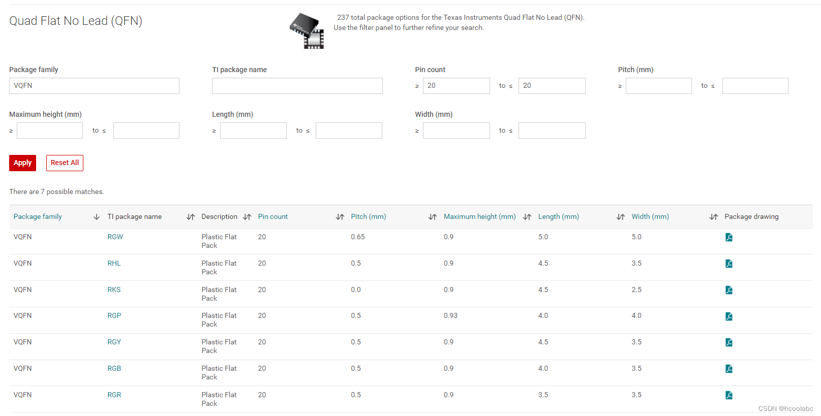 【标准化封装 QFN系列 】 VQFN [A]_132-vqfn package-CSDN博客
