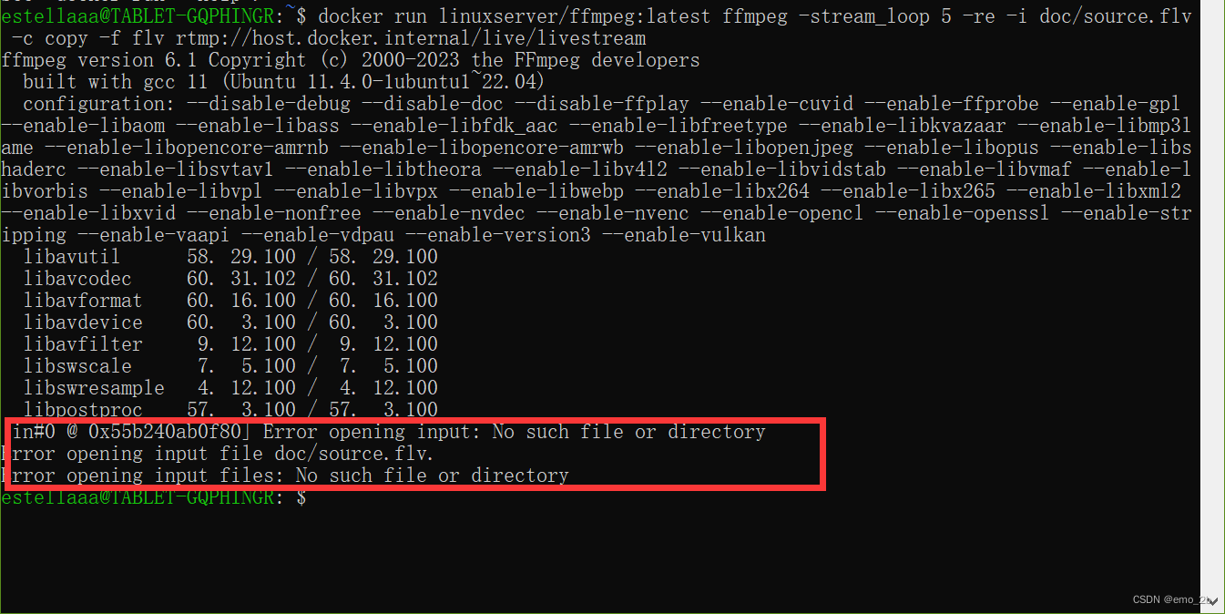 利用Docker启动SRS和ffmpeg_docker srs镜像包-CSDN博客