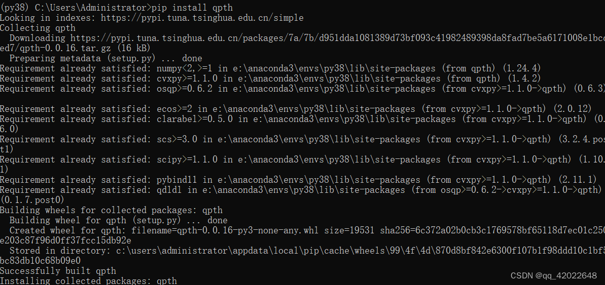 ModuleNotFoundError: No module named ‘qpth‘_modulenotfounderror: no module named 'qpth-CSDN博客