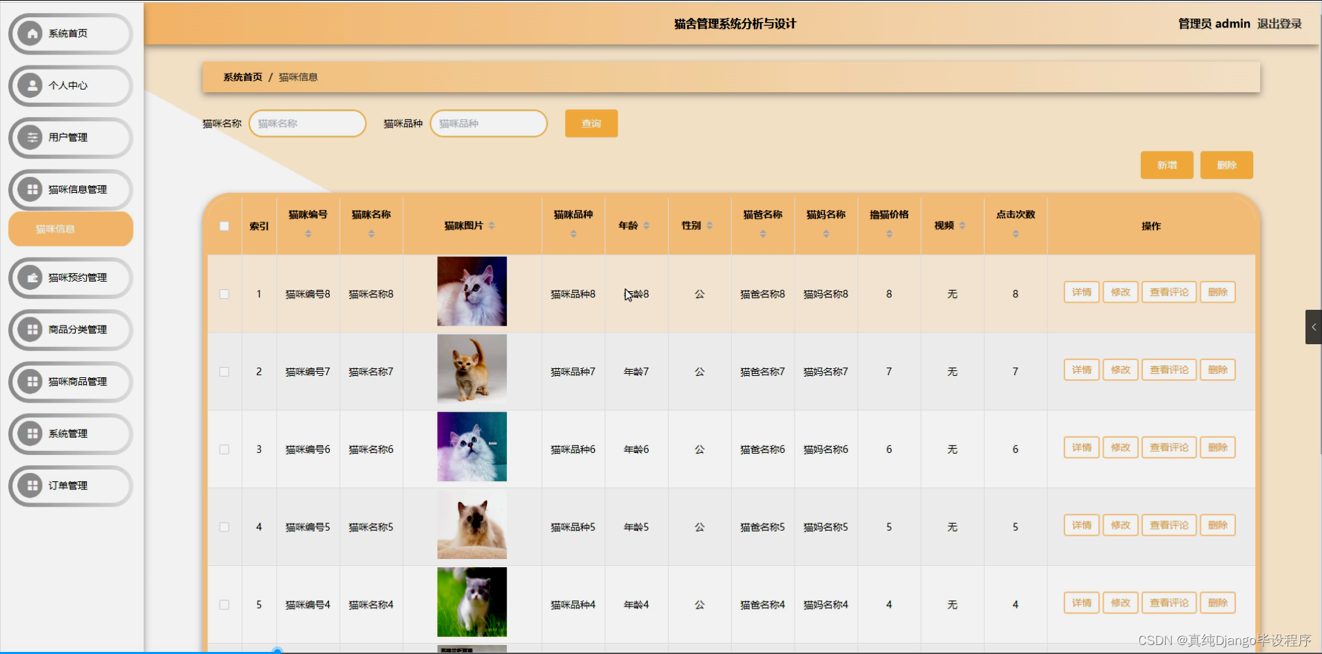 【附源码】基于flask框架猫舍管理系统分析与设计 Pythonmysql论文猫舍源代码 Csdn博客
