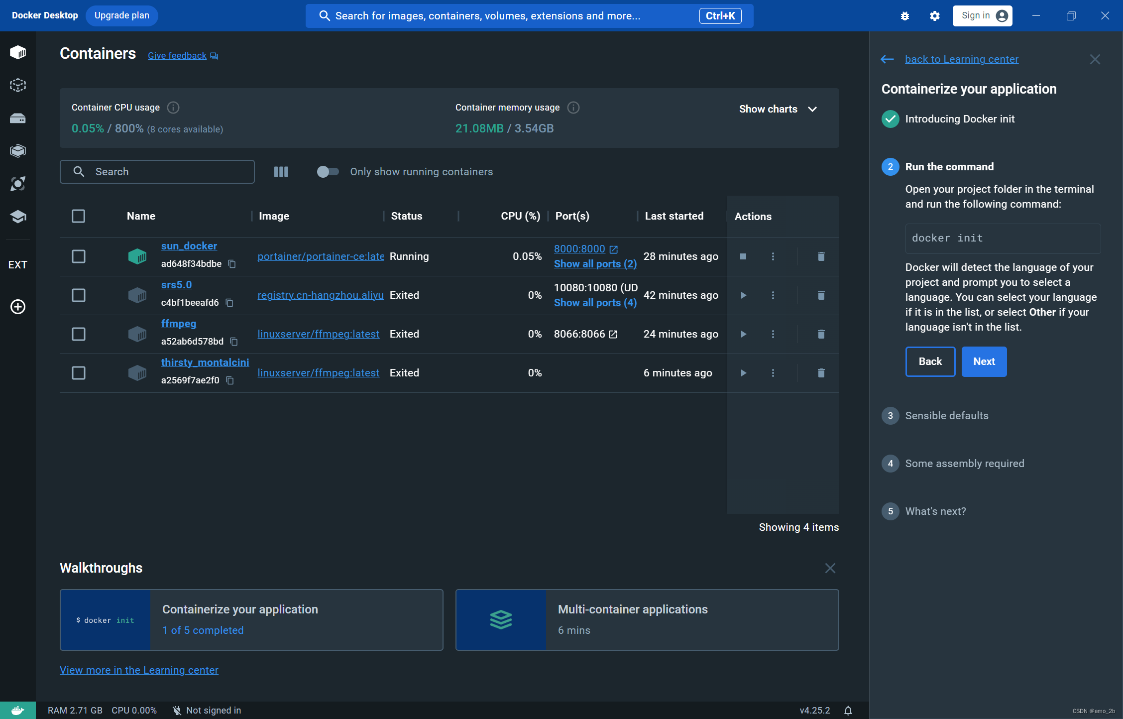 利用Docker启动SRS和ffmpeg_docker srs镜像包-CSDN博客