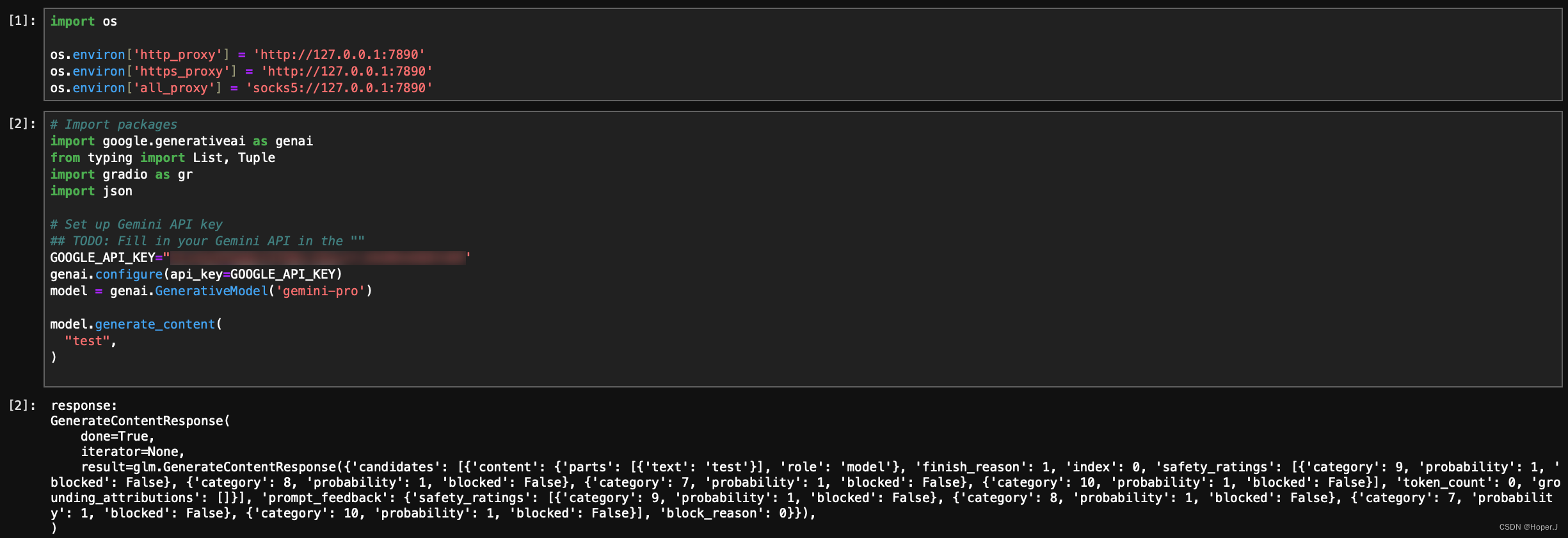 【Gemini API】RetryError: Timeout of 60.0s exceeded, last exception: 503 failed to connect to all ...