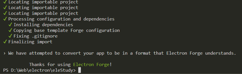 Electron中 打包应用程序及相关报错解决_npx electron-forge import-CSDN博客