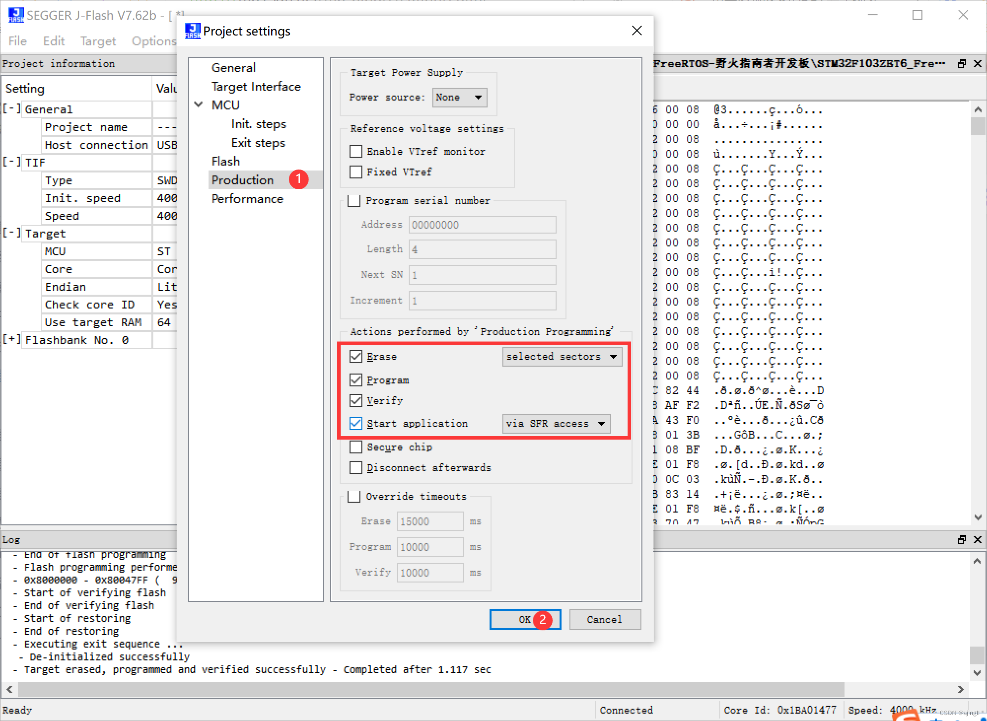 Jlink笔记（1）：使用JFlash下载Hex、Bin文件到单片机_jlink下载hex-CSDN博客